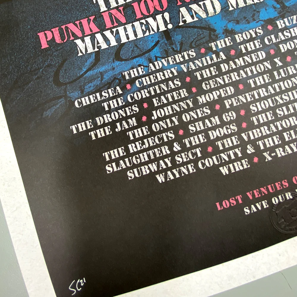 Punk Rock Art Print The Roxy London Art Print B2 Signed Limited Edition ...