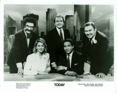 Gene Shalit Jane Pauley Bryant Gumbel Today Show cast Original Press ...
