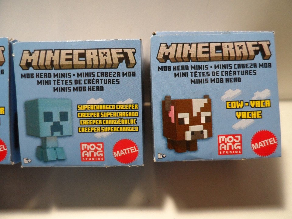 Minecraft Mini Figure 4 New in Box.. SQUID, COW, CREEPER, ENDERMAN NEW ...
