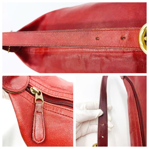 Vintage Coach 4145 Legacy Mini Soho Hobo Bag Red Leather | eBay
