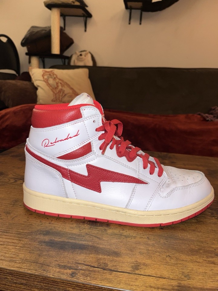 Reloaded OMI Red/White Vintage Retro Sneakers Size 10.5 | eBay