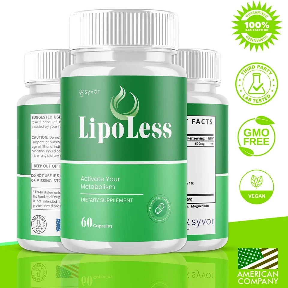 Lipo Less Capsules, Lipoless for Fat Burn and Weight Loss Pills (60 ...