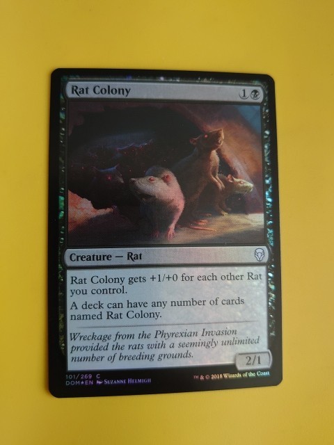 Rat Colony FOIL Dominaria Rare Magic the Gathering Card. | eBay