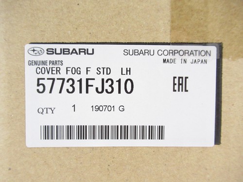 Genuine OEM Subaru 57731FJ310 Driver Left Fog Light Bezel Trim 2015 ...