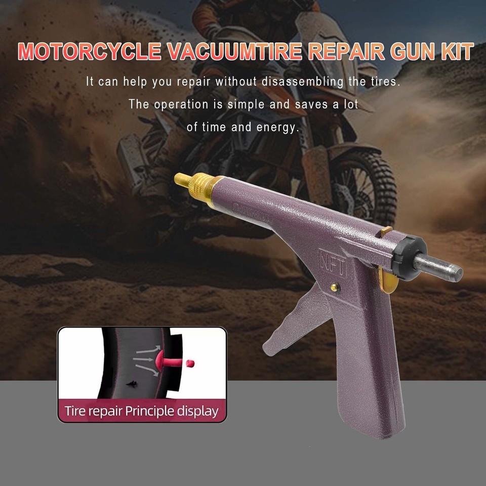 Tire Plugger Tubeless Tyre Tire Wheel Repair Gun Kits Mushroom Plug ...