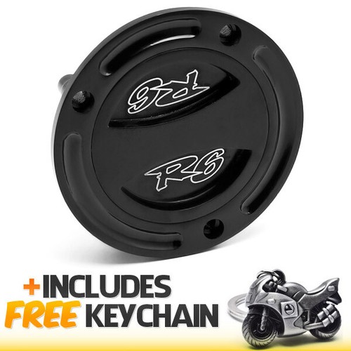 Black Keyless Gas Cap Twist Off Fuel Cap For Yamaha YZF R6+Sportbike ...