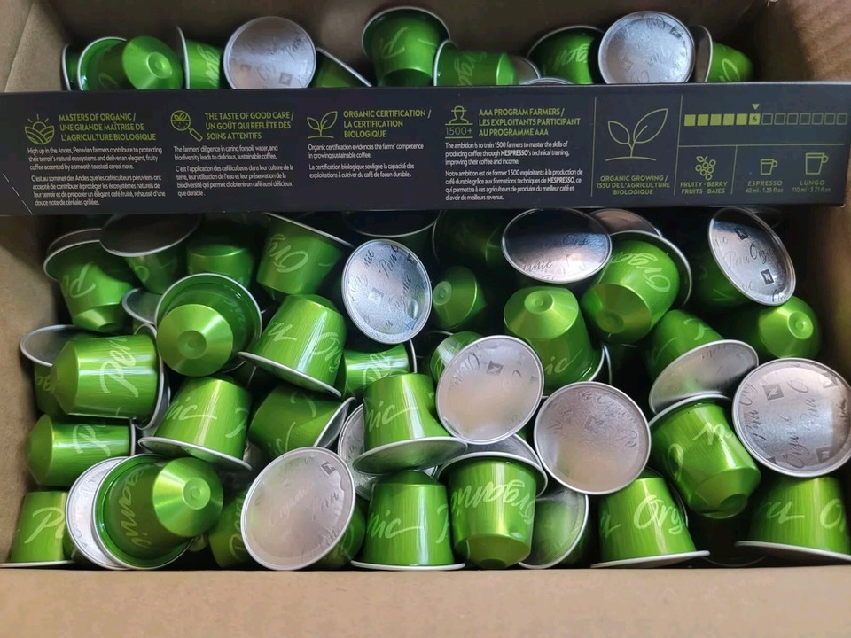 Nespresso Peru Organic Limited Edition 280 Capsules ORIGINAL BULK/LOOSE ...