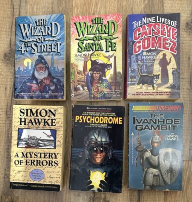 Simon Hawke LOT of 6 Paperback Books Science Fiction Fantasy Wizard ...
