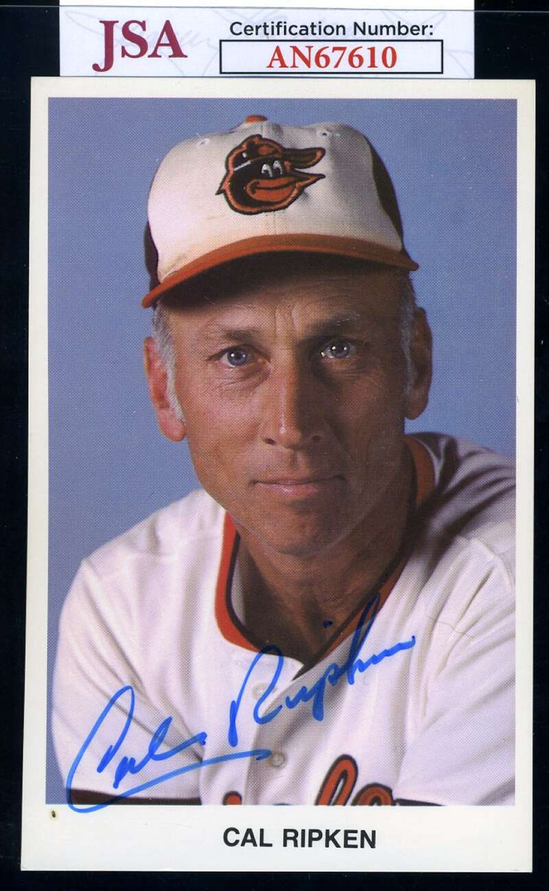 Cal Ripken Sr. Autographed Memorabilia | Signed Photo, Jersey ...