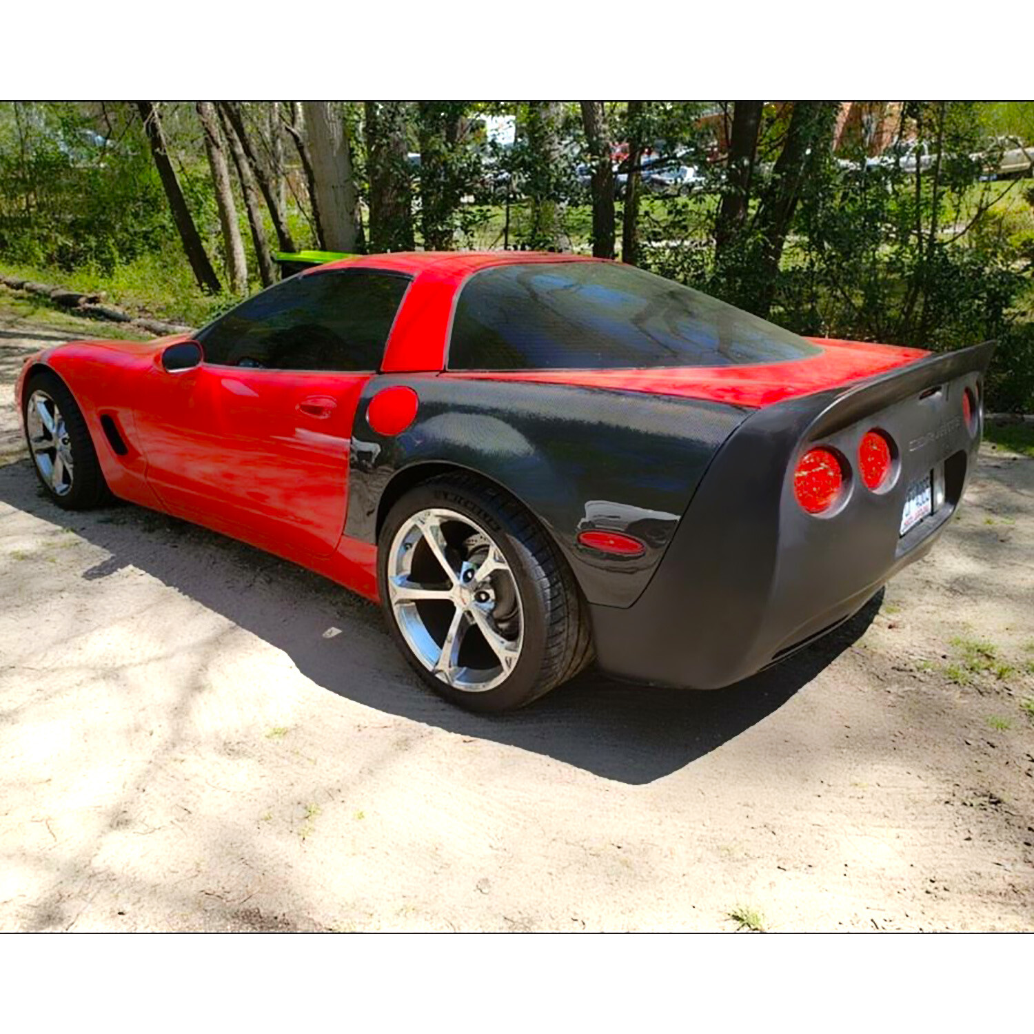KBD Body Kits Hwy Style Polyurethane Rear Bumper Fits Corvette C5 1997 ...