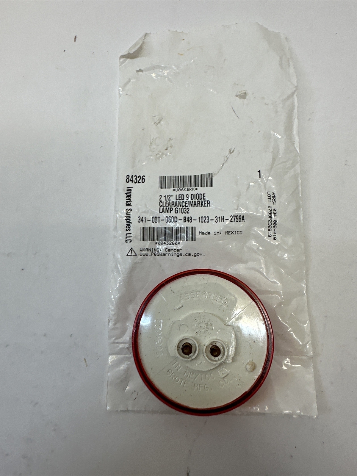 Maxxima Red LED Round Clearance Marker Light M11300R for sale online | eBay