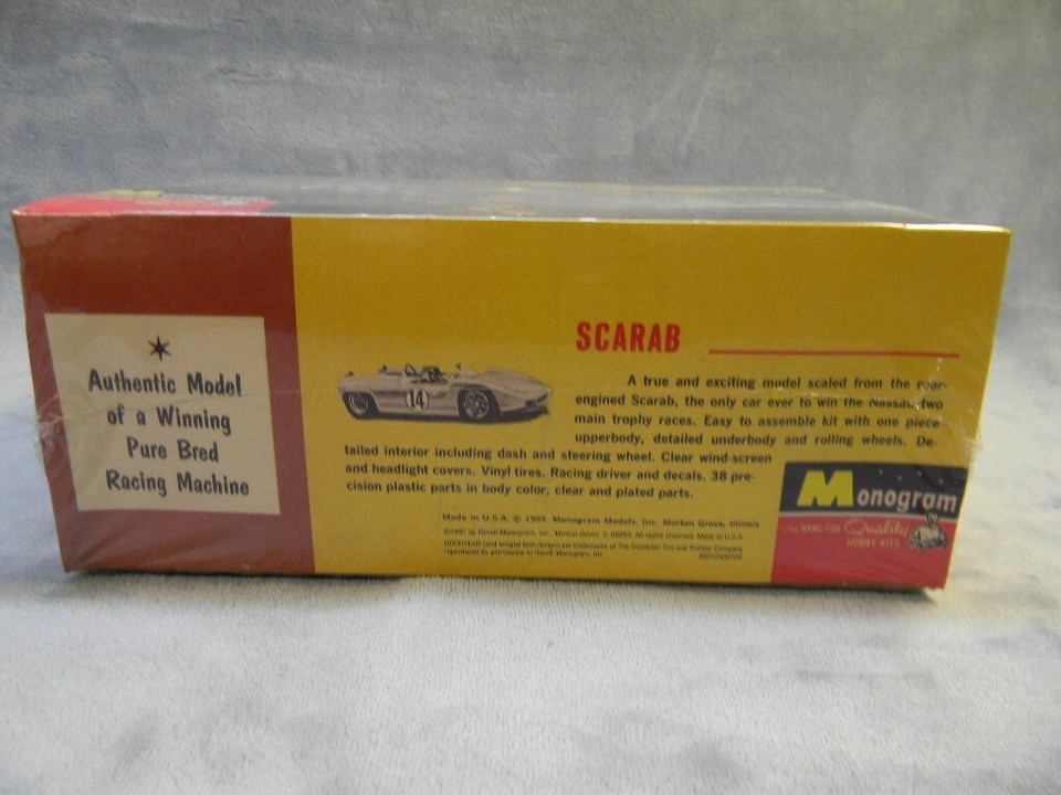 1/24 SCALE SCARAB CAN-AM RACER BLUE MONOGRAM MODEL KIT FOR SLOT RACING ...
