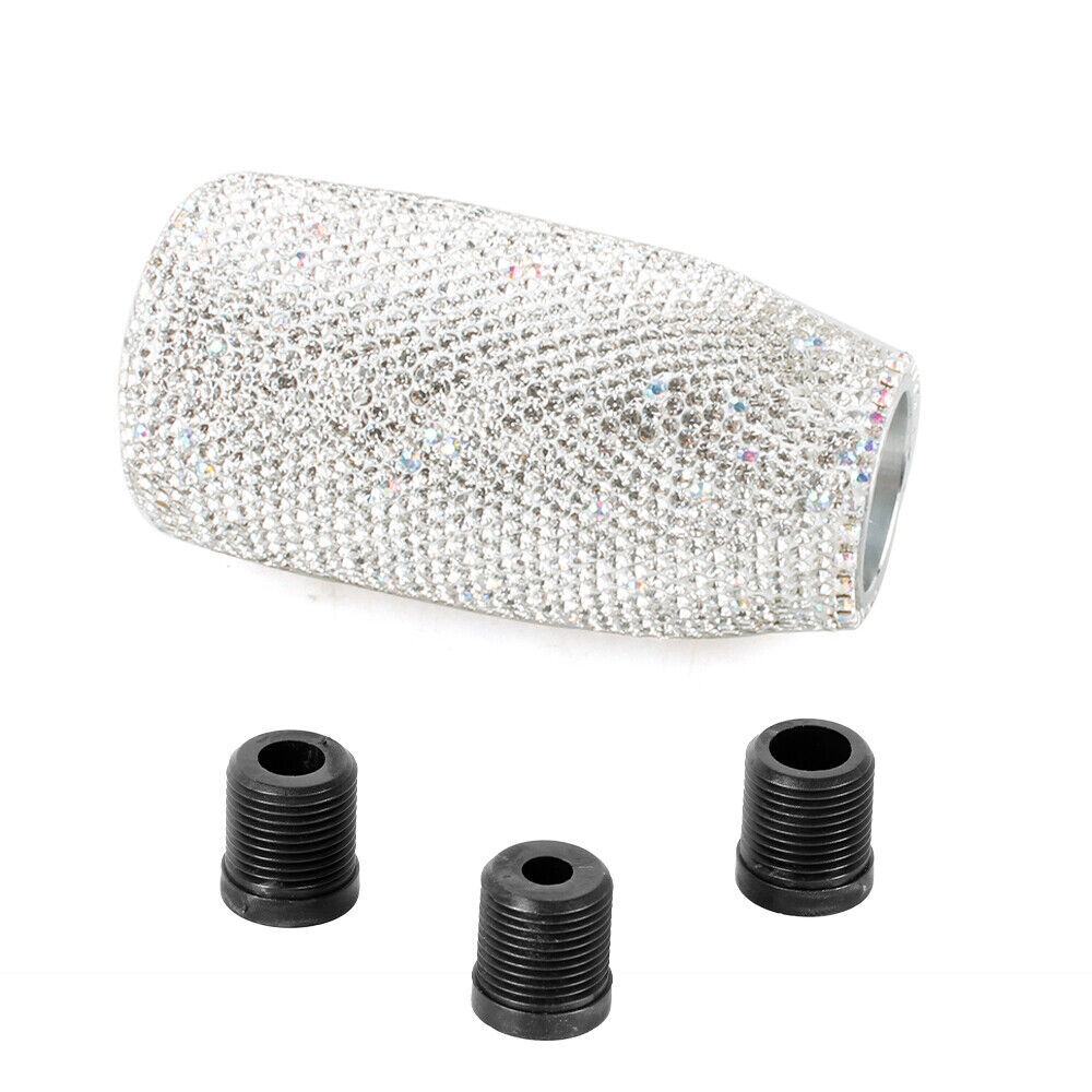 Universal Car Gear Shift Knob Shifter Automatic Shiny Rhinestone Bling ...