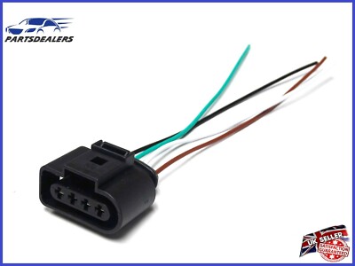 4 PIN WIRED IGNITION COIL CONNECTOR FOR AUDI VW SKODA SEAT 4B0973724 ...