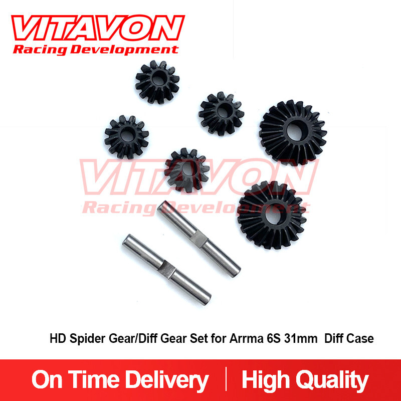 Vitavon HD Spider Gear/Diff Gear Set for 31mm Diff Case Only Arrma 6S ...