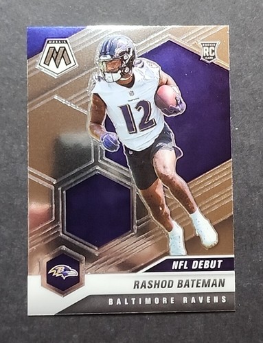 Rashad Bateman 2021 Panini Mosaic #249 Rookie RC NFL Debut Baltimore ...
