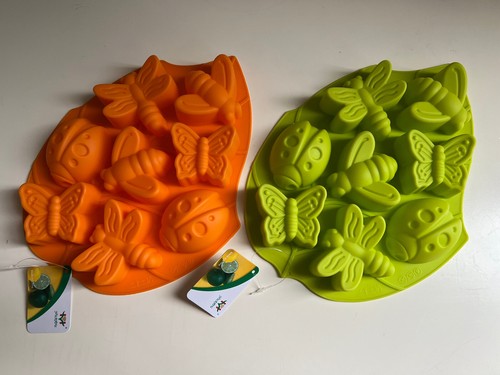 Set Of 2 NEW Silicone Molds - Butterfly Bee Dragonfly Lady Bug | eBay