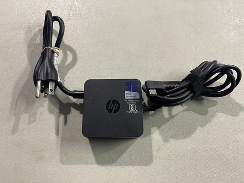 HP 45W AC Adapter Model TPN-CA02 USB-C 828622-002-Used-Great Con.-AS IS ...