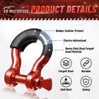2x3/4" Heavy Duty D Ring Shackle 57,000Ibs Break Strength w 7/8" Screw ...