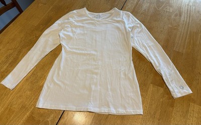 White Cross Tee Nursing Uniform Undershirt Size Large White Long Sleeve ...
