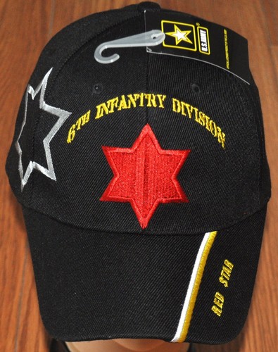 New 6th Sixth Infantry Division Army Hat Ball Cap Red Star Sight Seein ...