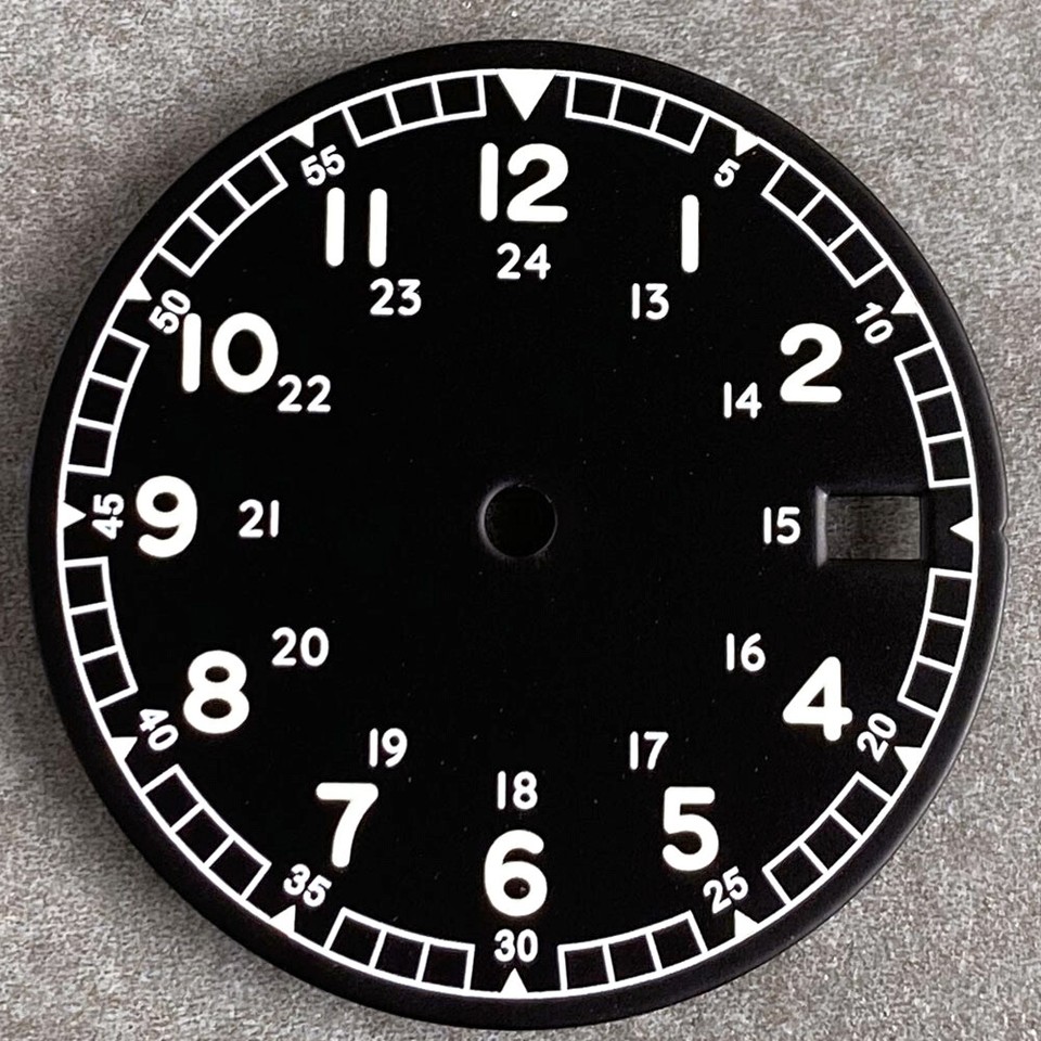 Pilot Watch Dial Face for NH35 NH36 NH38 NH70 NH71 NH72 Movt Luminous ...