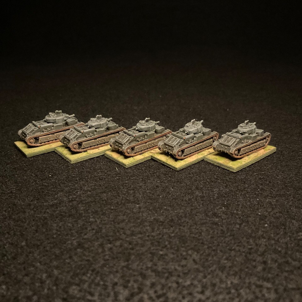 5x PAINTED GHQ 6mm 1/285 Micro Armour Russian T-28 TANKS • 06HP-250006 ...