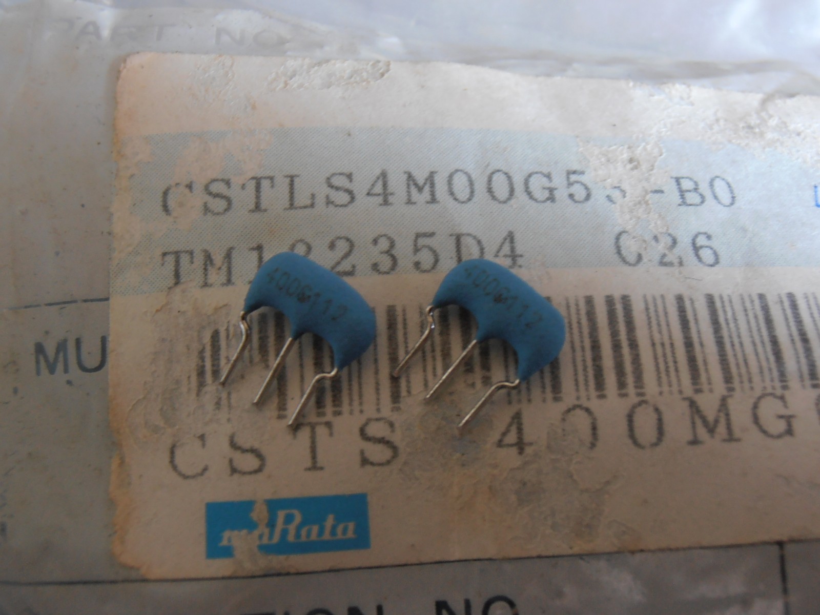 10pcs CSTLS4M00G53-B0 ceramic Resonator 4.0Mhz±0.5%, CERALOCK dip2 ...