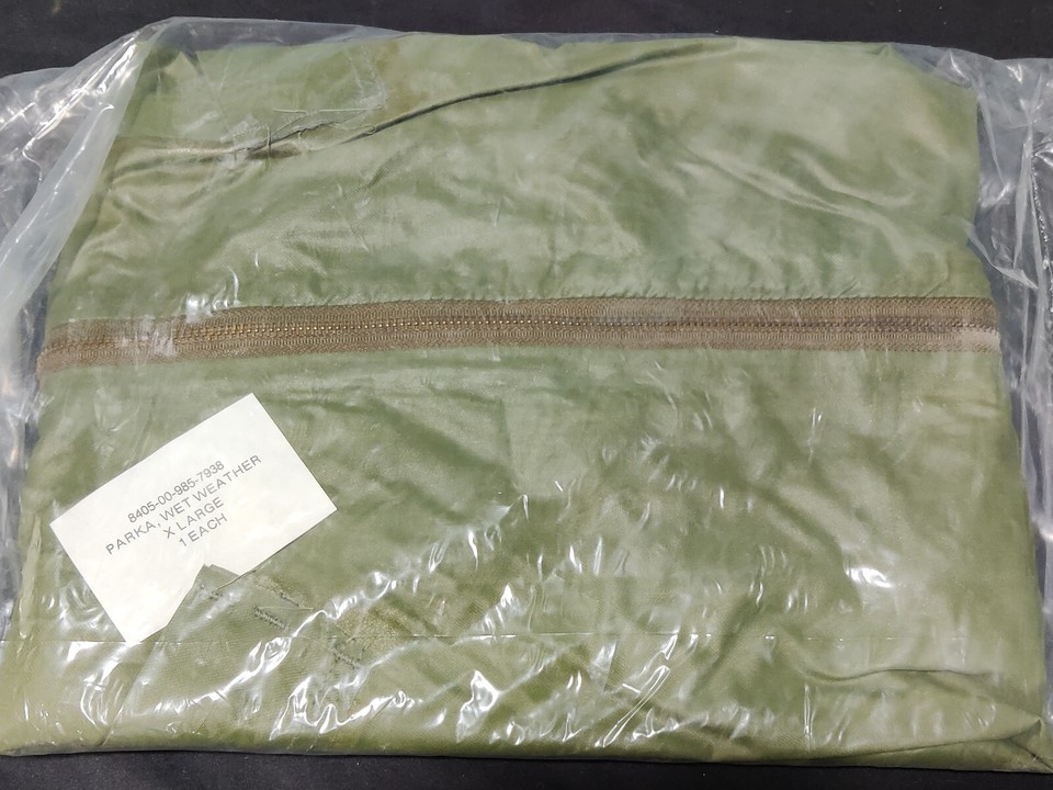 Genuine USGI USMC USN Wet Weather Parka Rain Jacket - Size XL - NOS ...