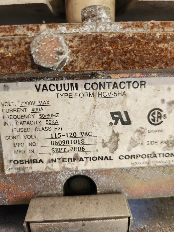 WHOLESALE LIQUIDATION LOT OF (11) TOSHIBA VACUUM CONTACTORS HCV-5HA ...