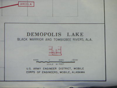 1989 Recreational Map of Warrior Lake & Holt Lake by U.S. Army Corp | eBay