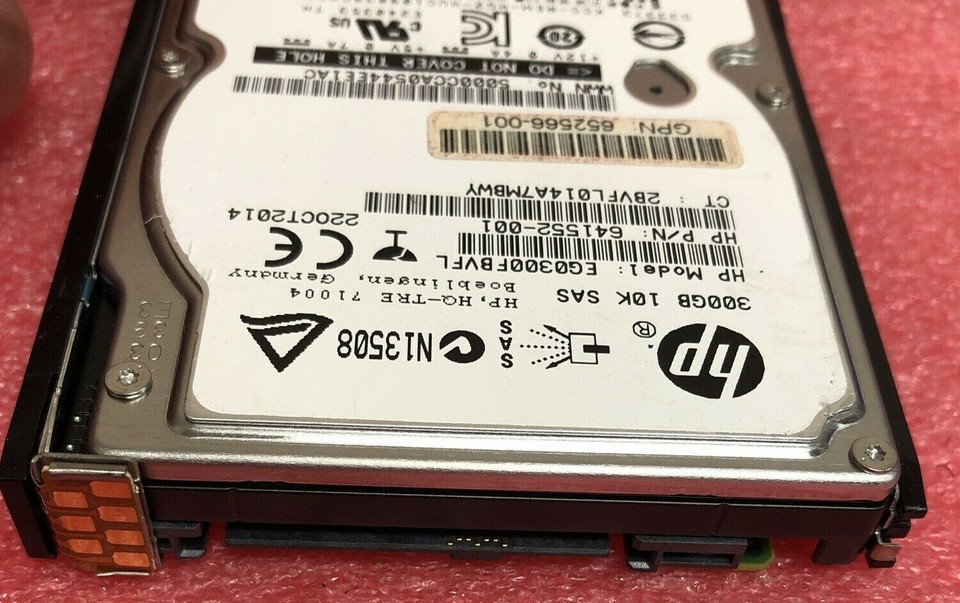 HP 300GB 10K SAS 2.5" SFF HDD EG0300FCVBF 652566-001 ProLiant G8 G9 | eBay