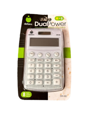 Datexx Dual Power Handheld Calculator DH-60 NEW WORKS! 767469410602 | eBay