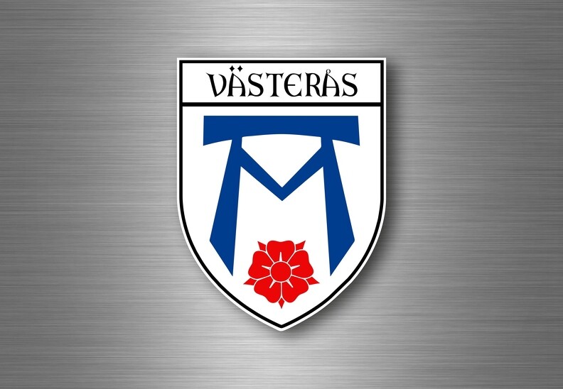 Sticker Car Motorcycle Emblem City Flag Badge Vasteras Sweden | eBay