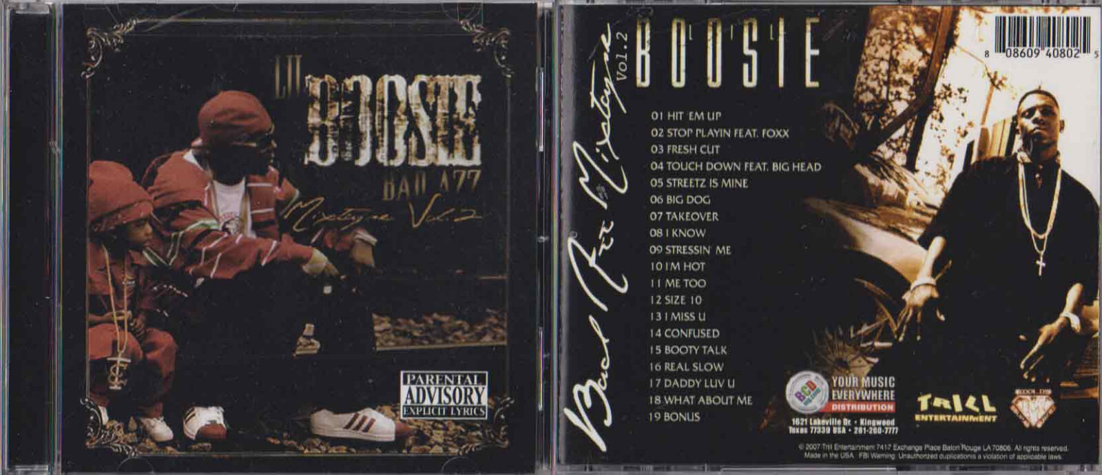 Bad Azz Mixtape, Vol. 2 by Lil' Boosie (CD, Jun-2007, BCD) for sale ...