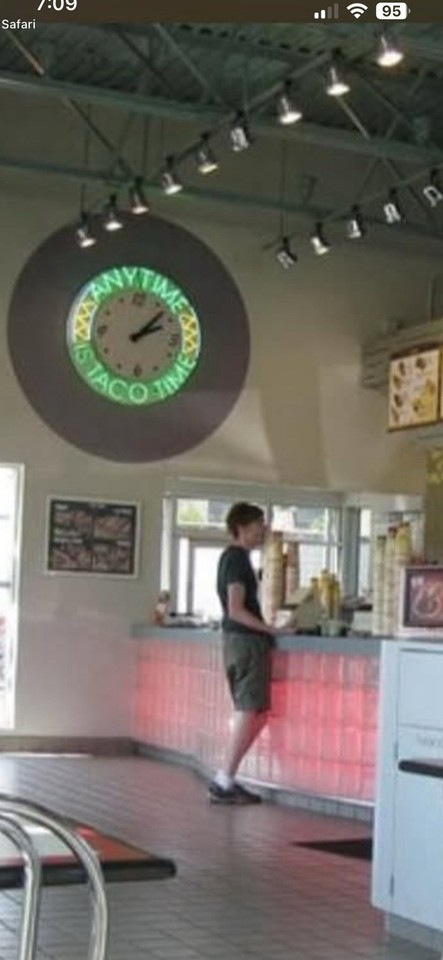 Taco Time Neon Clock - Wallingford, Seattle, WA | eBay