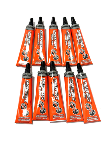 Lot of 10 Dykem "Cross Check" Torque Seal Orange Tamper-Proof Indicator ...