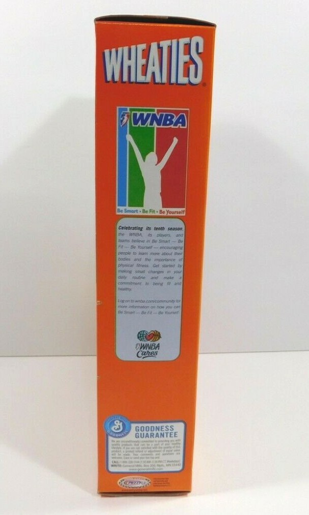 WNBA Detroit SHOCK Women's Basketball 2006 WHEATIES, SEALED Cereal Box ...
