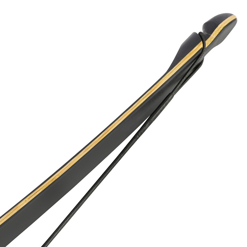 58" Traditional Longbow Triangle Bow Recurve Bamboo Core Limbs Archery ...