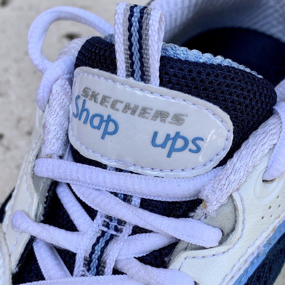 Sketchers SKECHERS Shape Ups Women's Navy White Sneakers SN 12325 I Sz ...