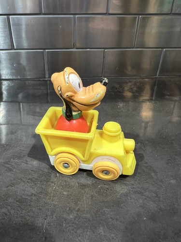 Vintage Illco Pluto Cartoon Toy Car Steam Engine Locomotive Yellow ...