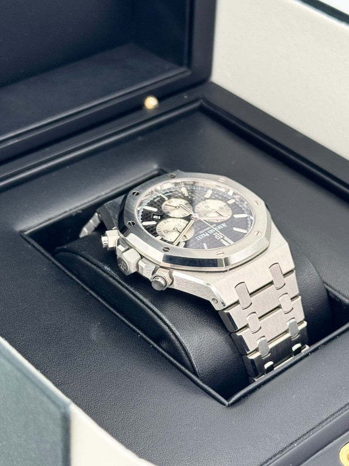 2019 Audemars Piguet Royal Oak 41mm 26331ST Chronograph Black Dial | eBay