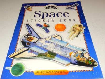 SPACE STICKER BOOK- REUSABLE STICKERS- - GOOD - W15 | eBay
