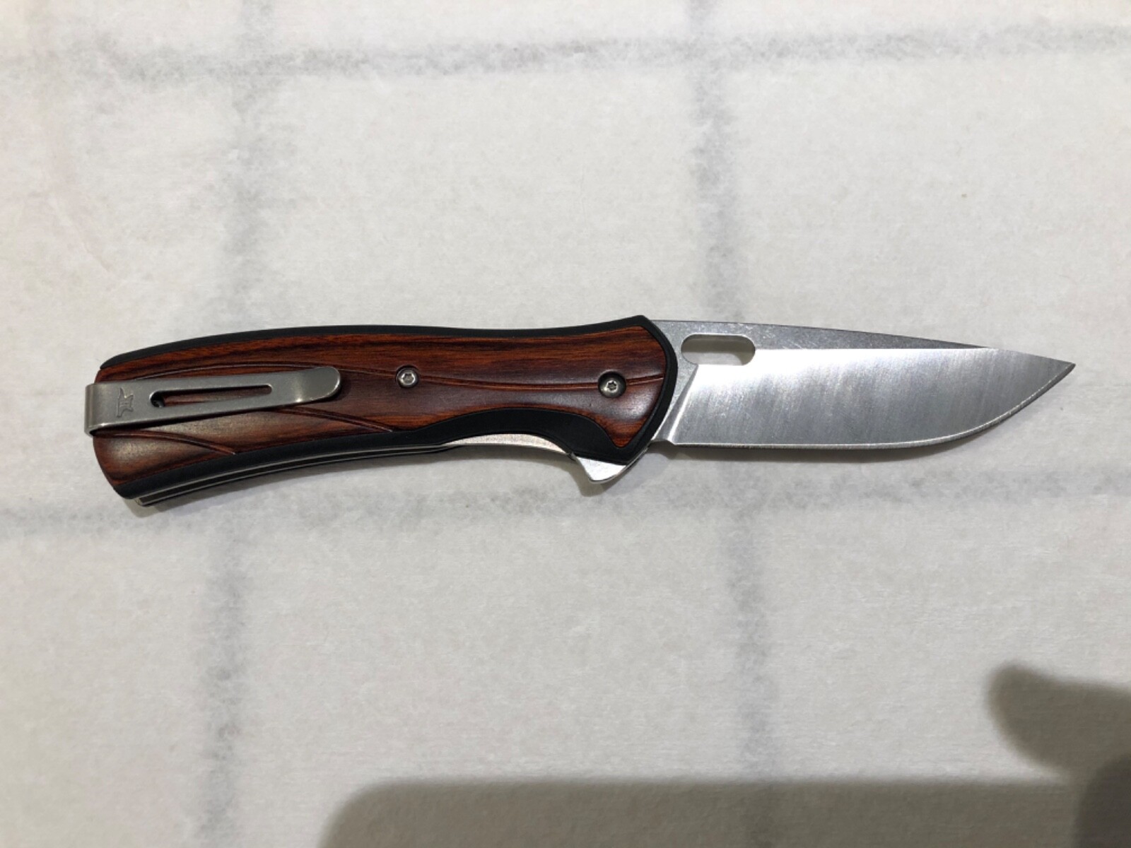 BUCK 346 VANTAGE AVID LARGE ROSEWOOD HANDLE FOLDING POCKET KNIFE | eBay