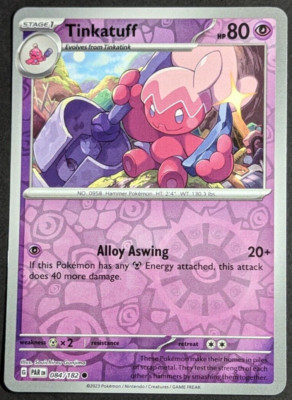 Tinkatuff Reverse Holo NM 084/182 Paradox Rift Pokemon Card | eBay