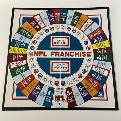 Vintage NFL Pro Football Franchise Game - 1982 - Replacement Game Board ...