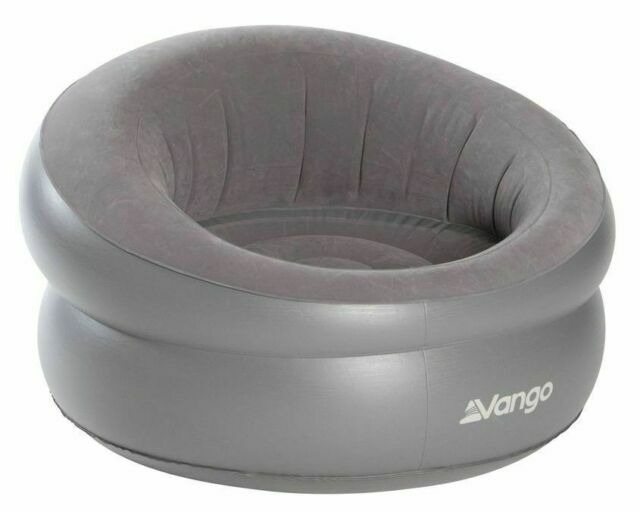 Vango Inflatable Donut Flocked Chair - Grey for sale online | eBay UK