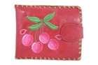Lavishy Cherry Wallet | Faux Leather Cherries Embroidered Medium Bi ...