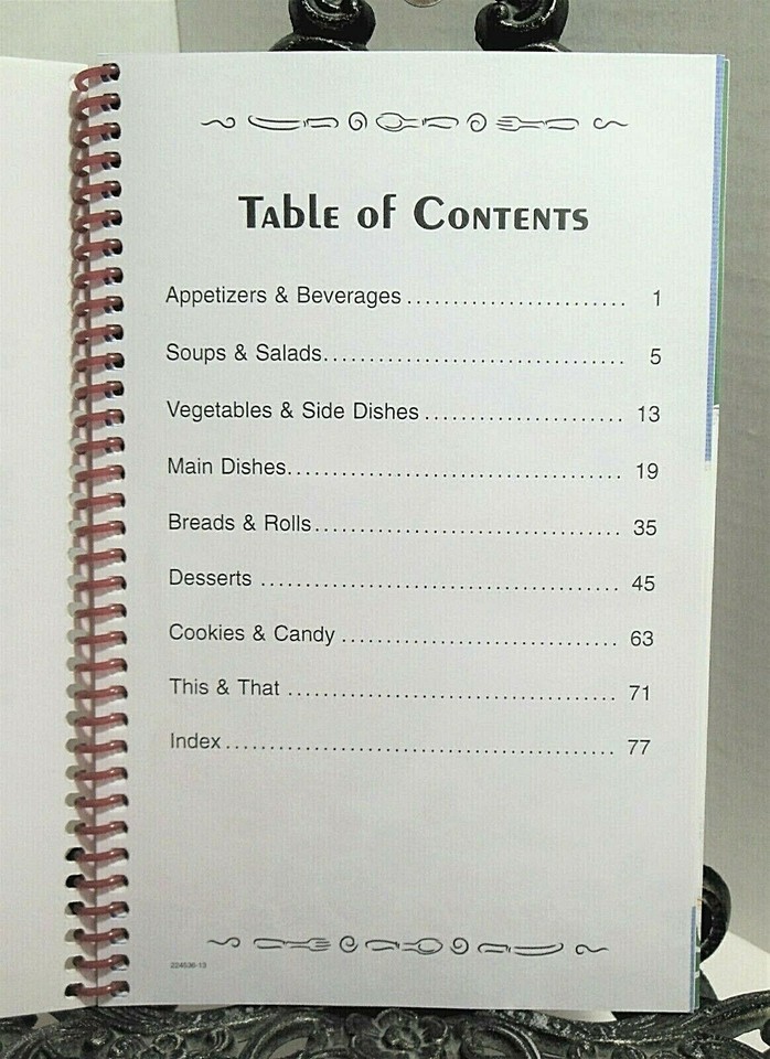 Three Rivers Michigan Order of the Eastern Star Cookbook OES Recipes ...