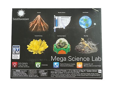 Smithsonian Mega Science Lab Kit STEM 6 Activities New Damaged Box | eBay